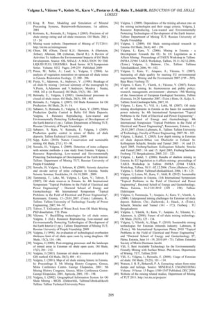 Valgma reduction-of-oil-shale-losses-ingo-valgma-vivika-vaizene-margit-kolats-veiko-karu-jyri ...