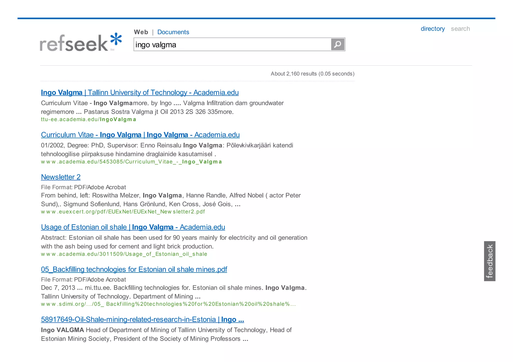 Valgma ref seek | PPT