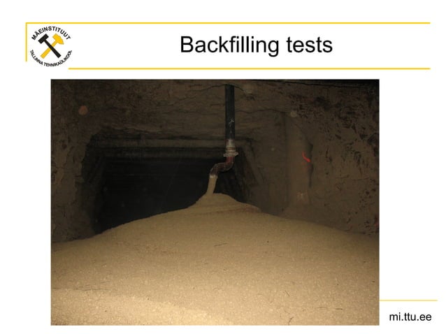 Valgma backfilling technologies for estonian oil shale mines(2) | PDF