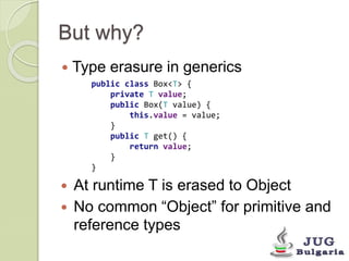 Primitives in Generics | PPTX