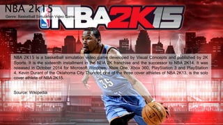Game Review: NBA 2k15 | PPTX | Home Entertainment Systems | Consumer ...