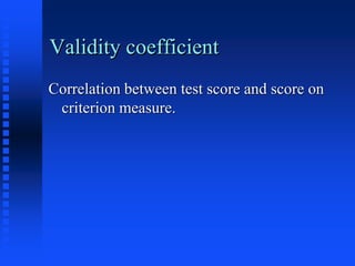 reliability and validity psychology 1234 | PPTX