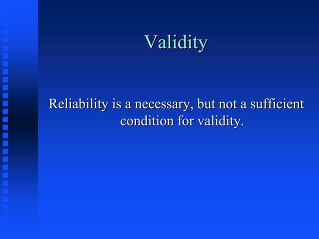 reliability and validity psychology 1234 | PPT