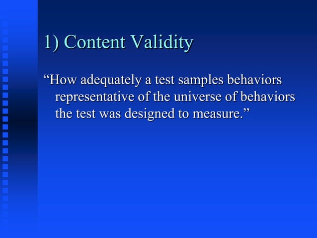 reliability and validity psychology 1234 | PPT