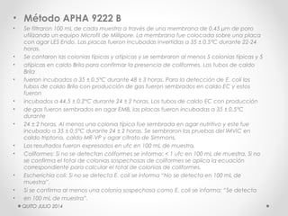 Validacion Metodos microbiologicos | PPT