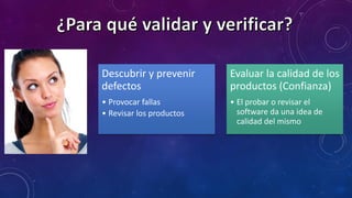 Validación y Verificación de Software | PDF