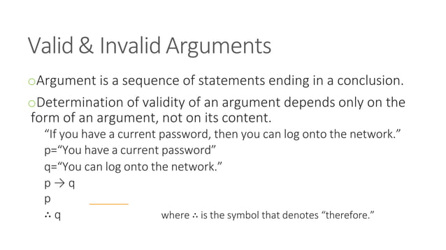 Valid and Invalid Arguments.pptx | Food & Drink