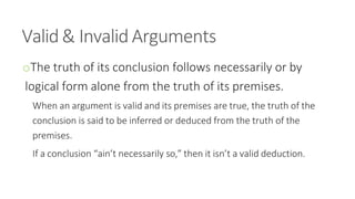 Valid and Invalid Arguments.pptx | Food & Drink