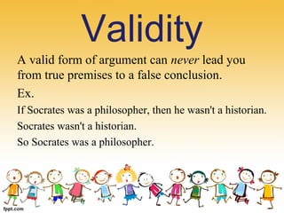 Valid and sound Argument (disclaimer) | PPT