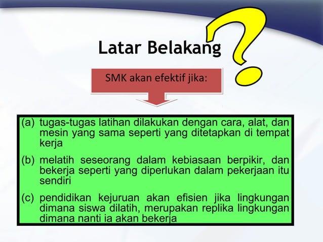 Validasi dan sinkronisasi kurikuklum smk | PPT