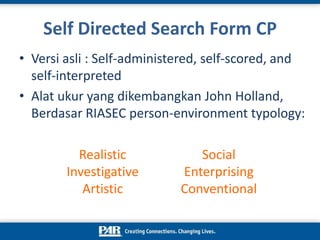 Validasi holland self directed search (sds) form cp diana ratri | PDF