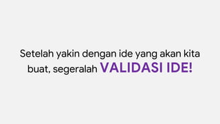 Validasi ide Menggunakan Javelin Board (Idea Validation) | PDF