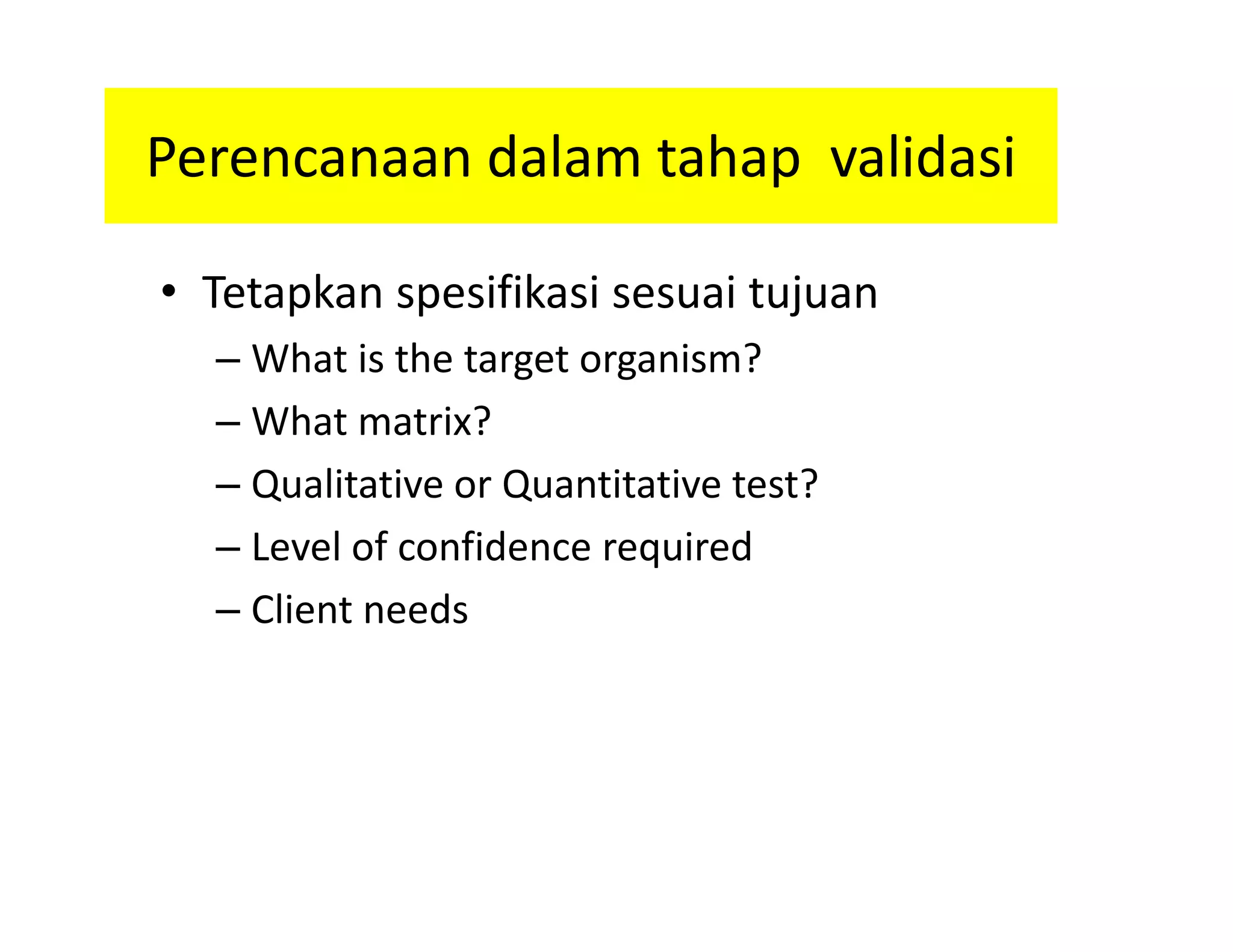Validasi metode analisis mikrobiologi s2 | PDF