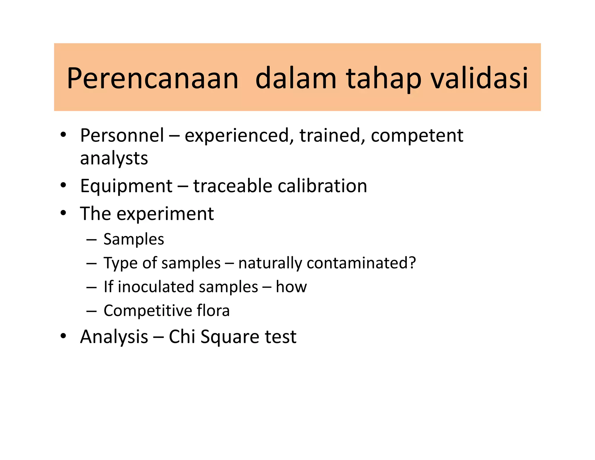 Validasi metode analisis mikrobiologi s2 | PDF