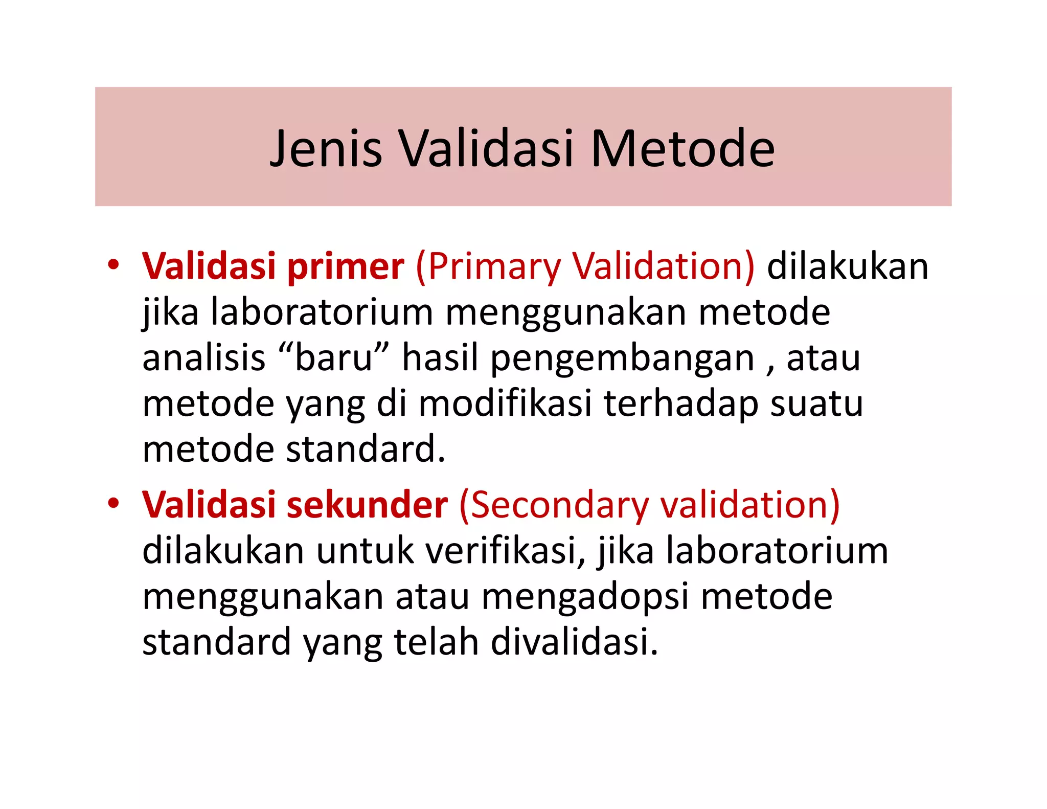 Validasi metode analisis mikrobiologi s2 | PDF