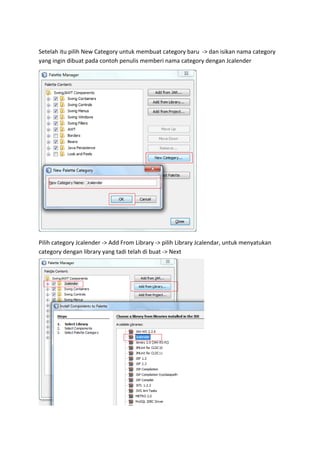 Menjaga Validasi tanggal dengan Jcalendar pada java | PDF