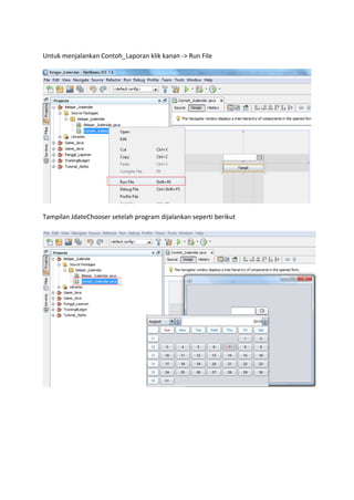 Menjaga Validasi tanggal dengan Jcalendar pada java | PDF