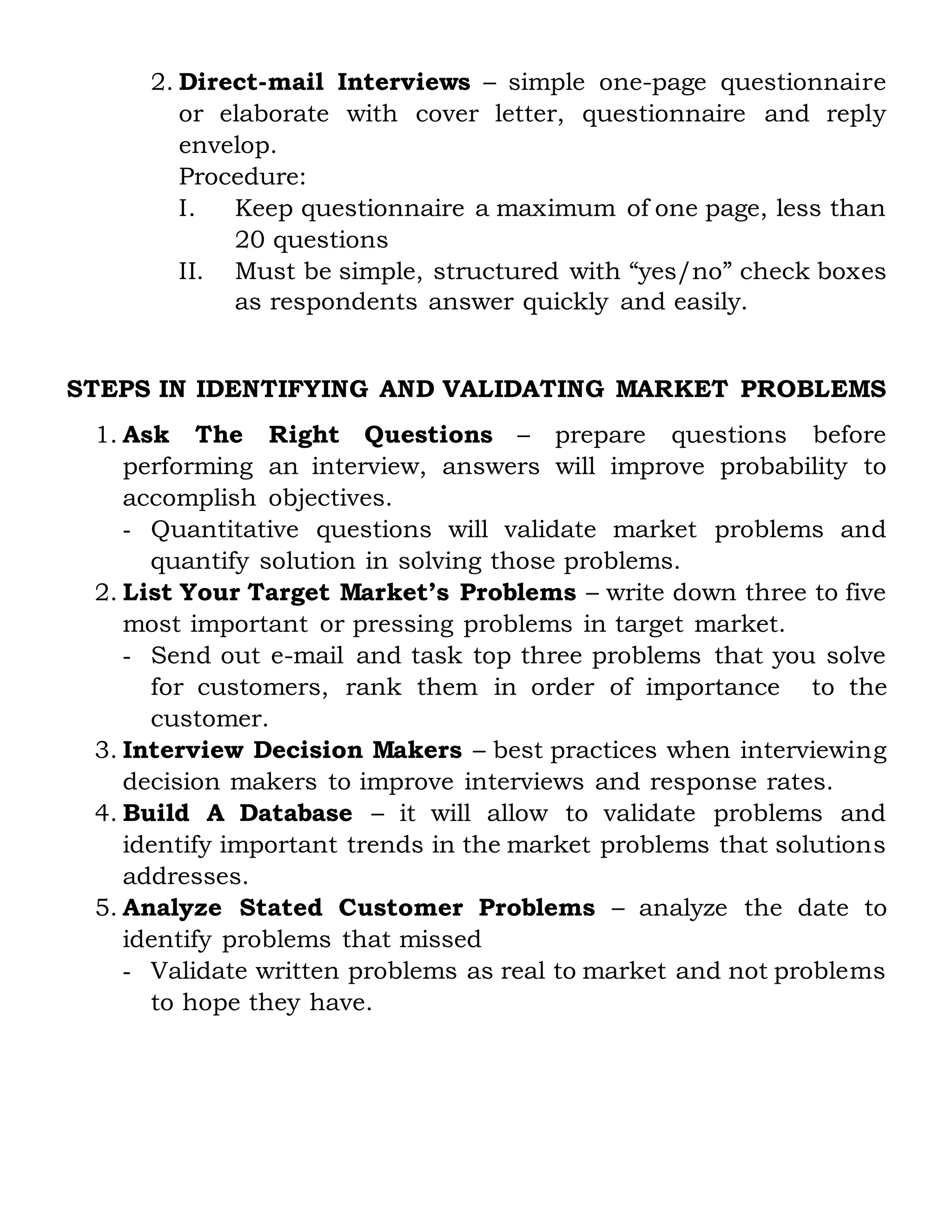 Validate customer related concerns | DOCX