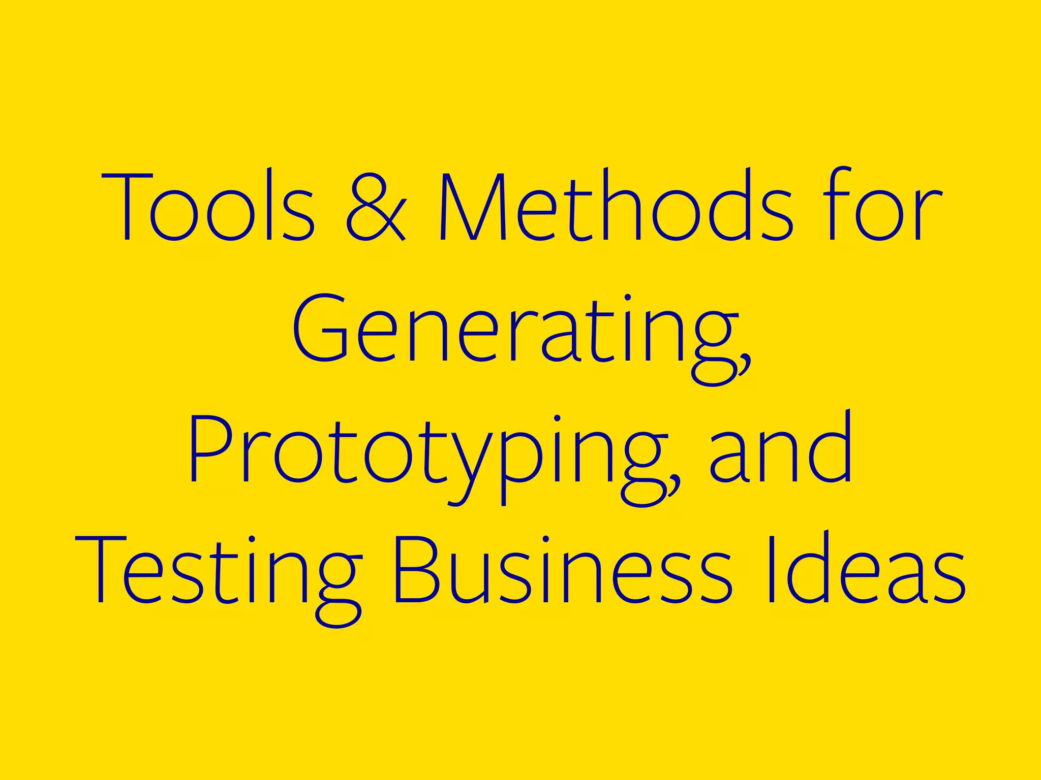 Validating Your Business Ideas Using Design Thinking, Business Model ...