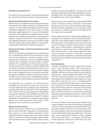 VALIDATING QUESTIONNAIRE preoperativepain | PDF