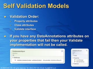 ASP.NET MVC 3.0 Validation | PPTX | Web Design and HTML | Internet
