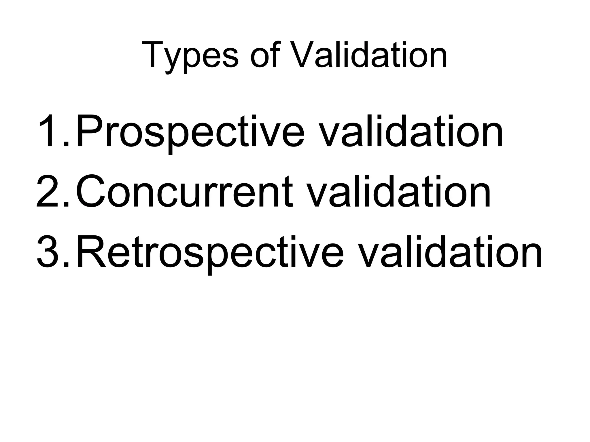 Basics of validation | PPT