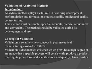 Analytical method Validation | PPT