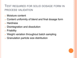 Validation of dosages form | PPTX