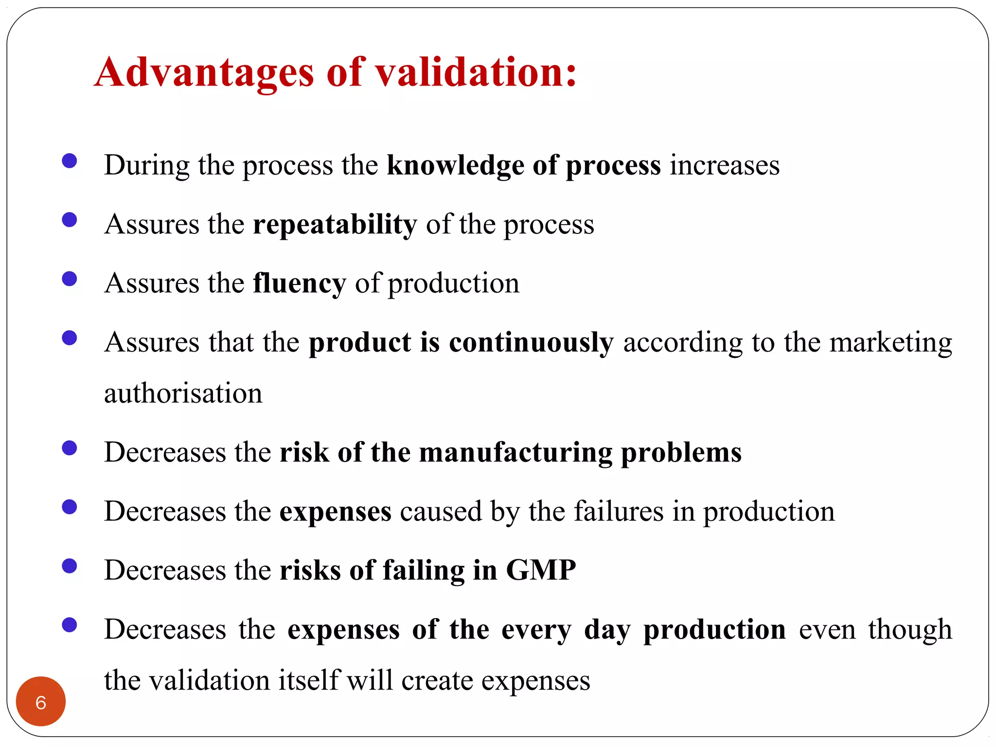 PHARMACEUTICAL VALIDATION | PPT