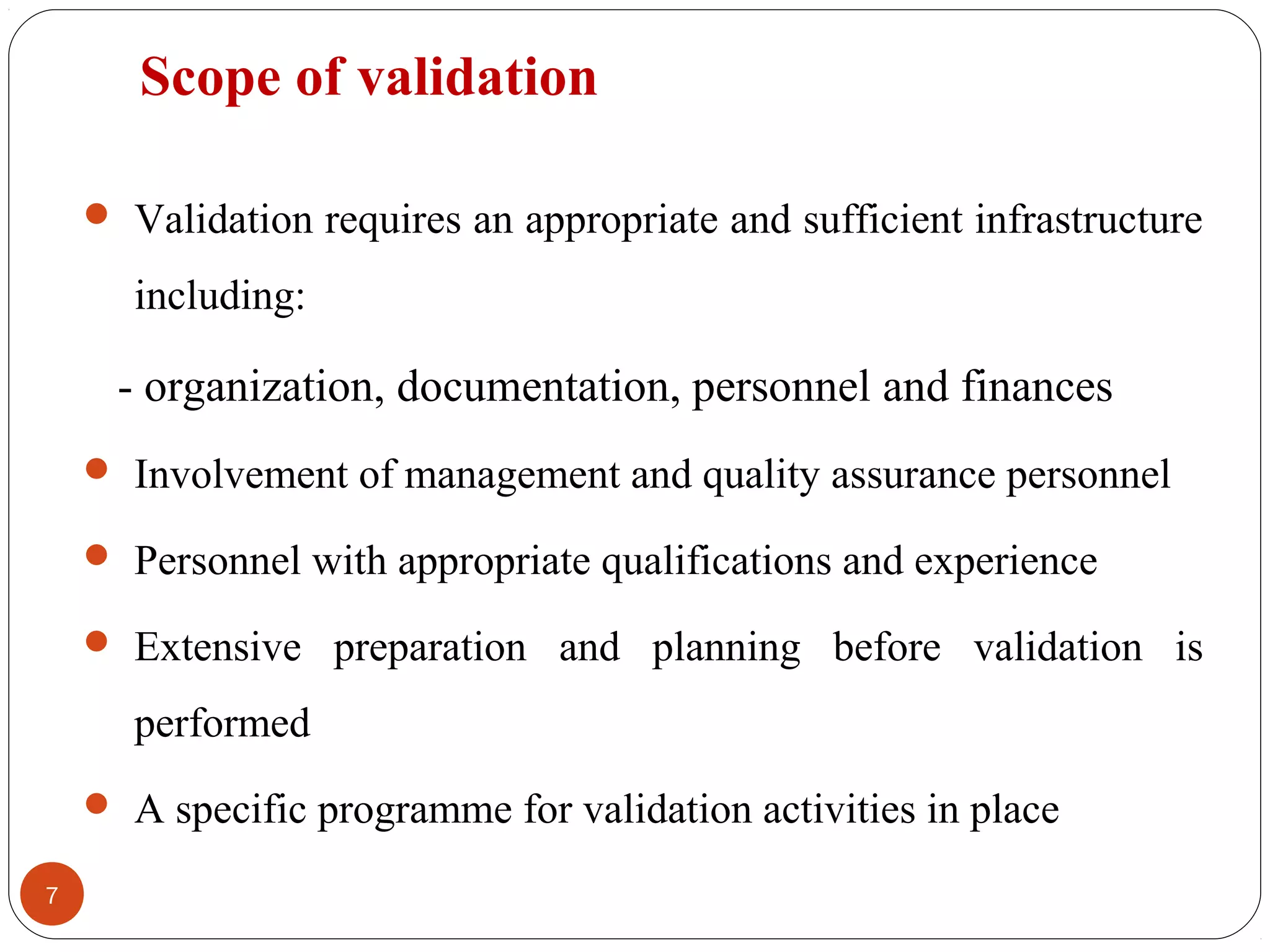 PHARMACEUTICAL VALIDATION | PPT
