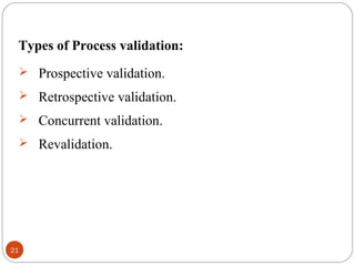 PHARMACEUTICAL VALIDATION | PPT