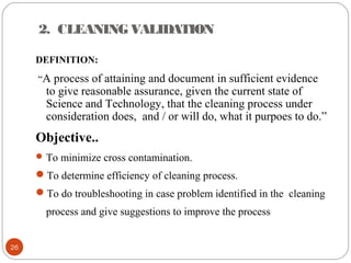 PHARMACEUTICAL VALIDATION | PPT