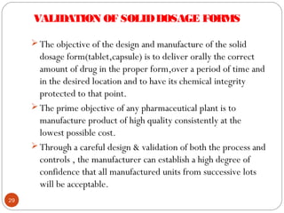 PHARMACEUTICAL VALIDATION | PPT