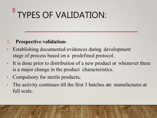 Validation in pharmaceutical industry | PPTX