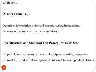 Validation ( process validation, TT from R&D to pilot plant) | PPTX