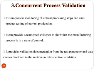 Validation ( process validation, TT from R&D to pilot plant) | PPT