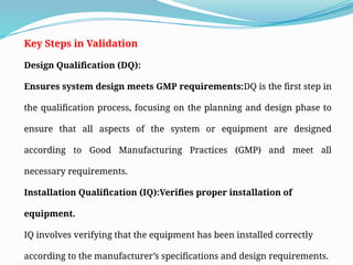 Validation in the Pharmaceutical Industry | PPTX