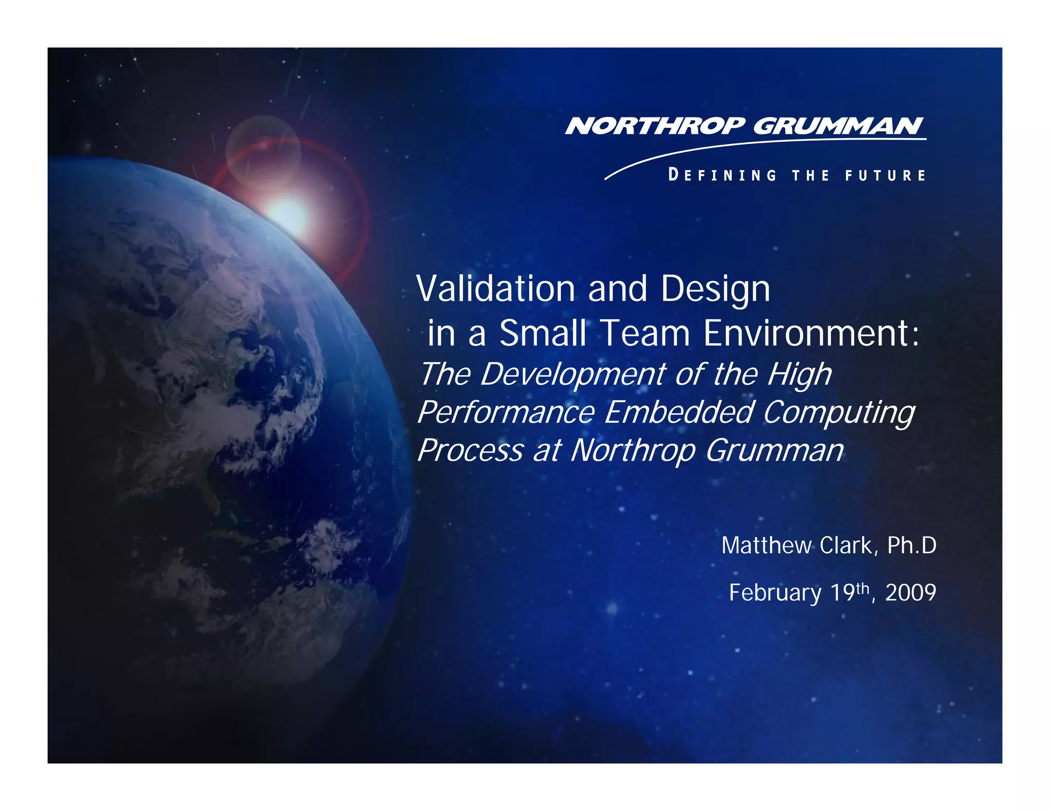 Validation and-design-in-a-small-team-environment | PDF