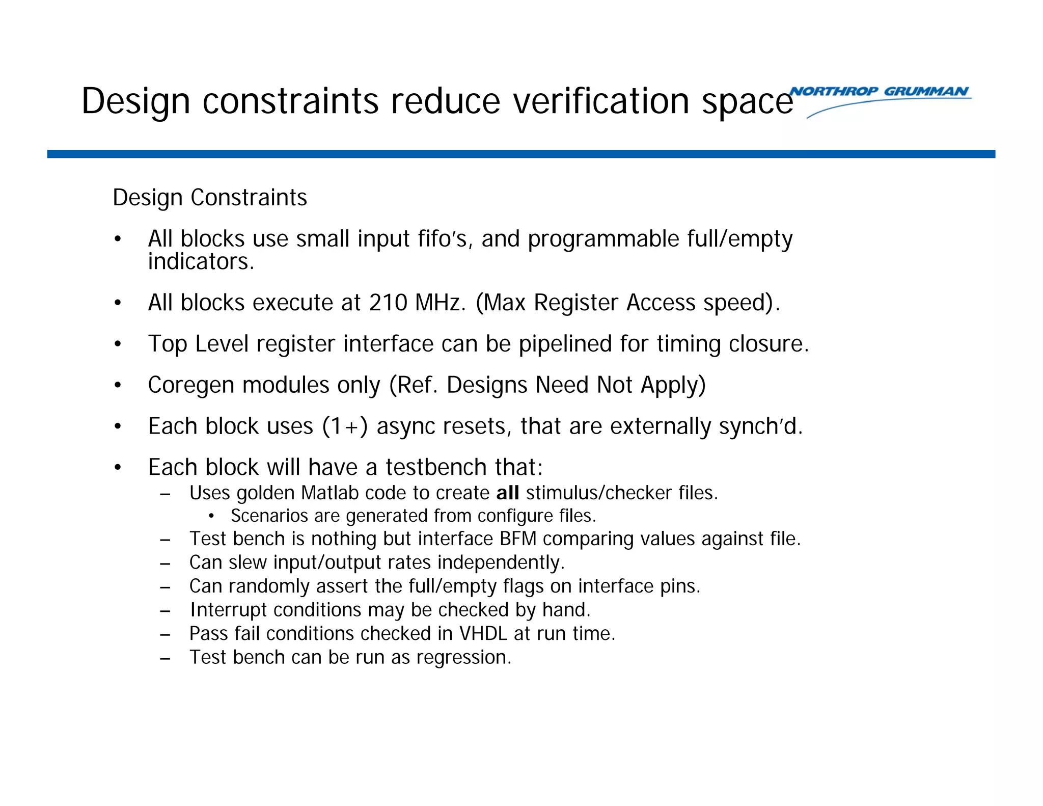 Validation and Design in a Small Team Environment | PDF