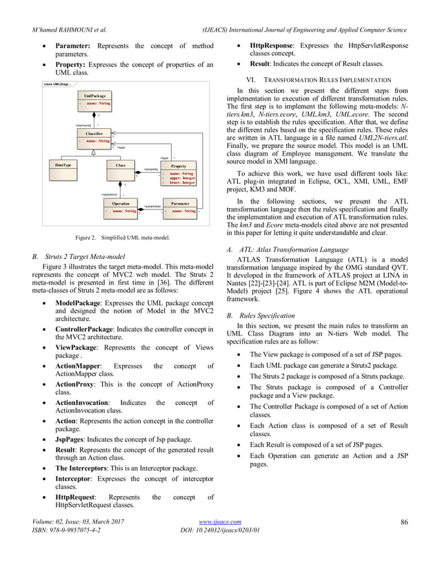 Validation Of Atl Transformation To Generate A Reliable Mvc2 Web Models Pdf