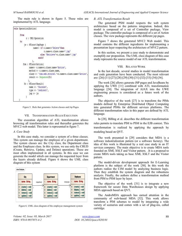 Validation Of Atl Transformation To Generate A Reliable Mvc2 Web Models Pdf
