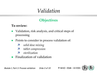 Pharmaceutical Validation & Calibration | PPT