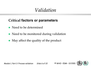 Pharmaceutical Validation & Calibration | PPT