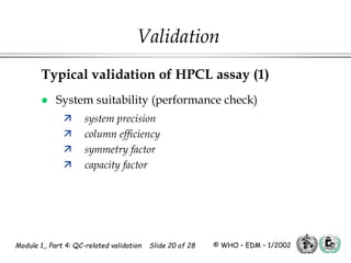 Analytical Validation Method for laboratory | PPT