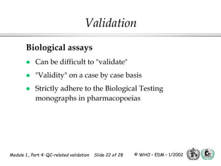 Analytical Validation Method for laboratory | PPT