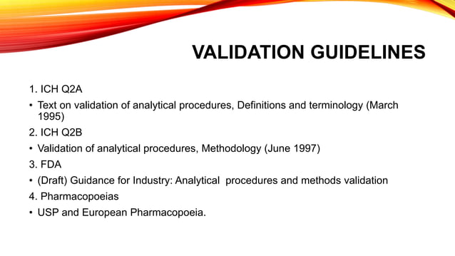 Pharmaceutical Validation | PPTX