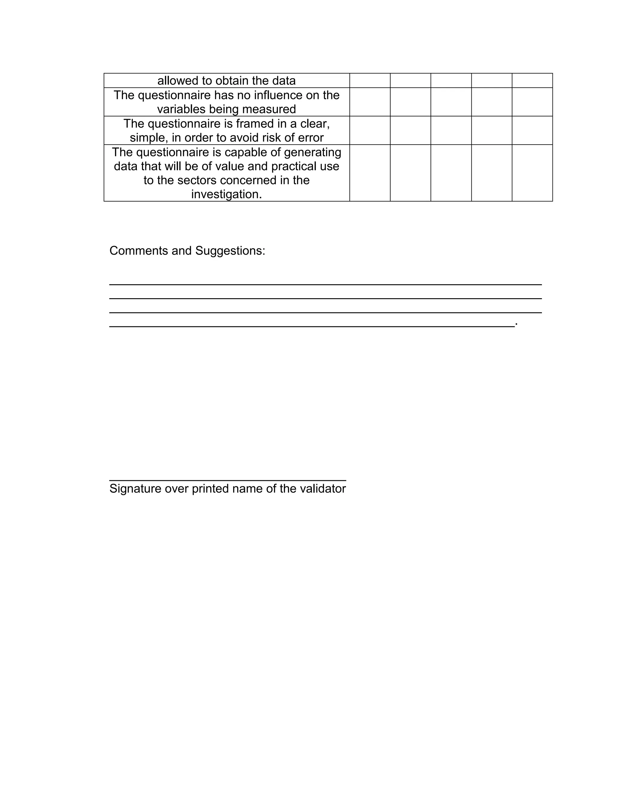 Validation Letter for Thesis | PDF