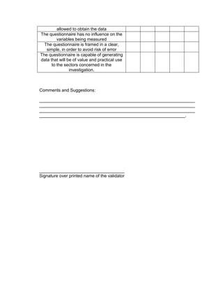 Validation Letter for Thesis | PDF