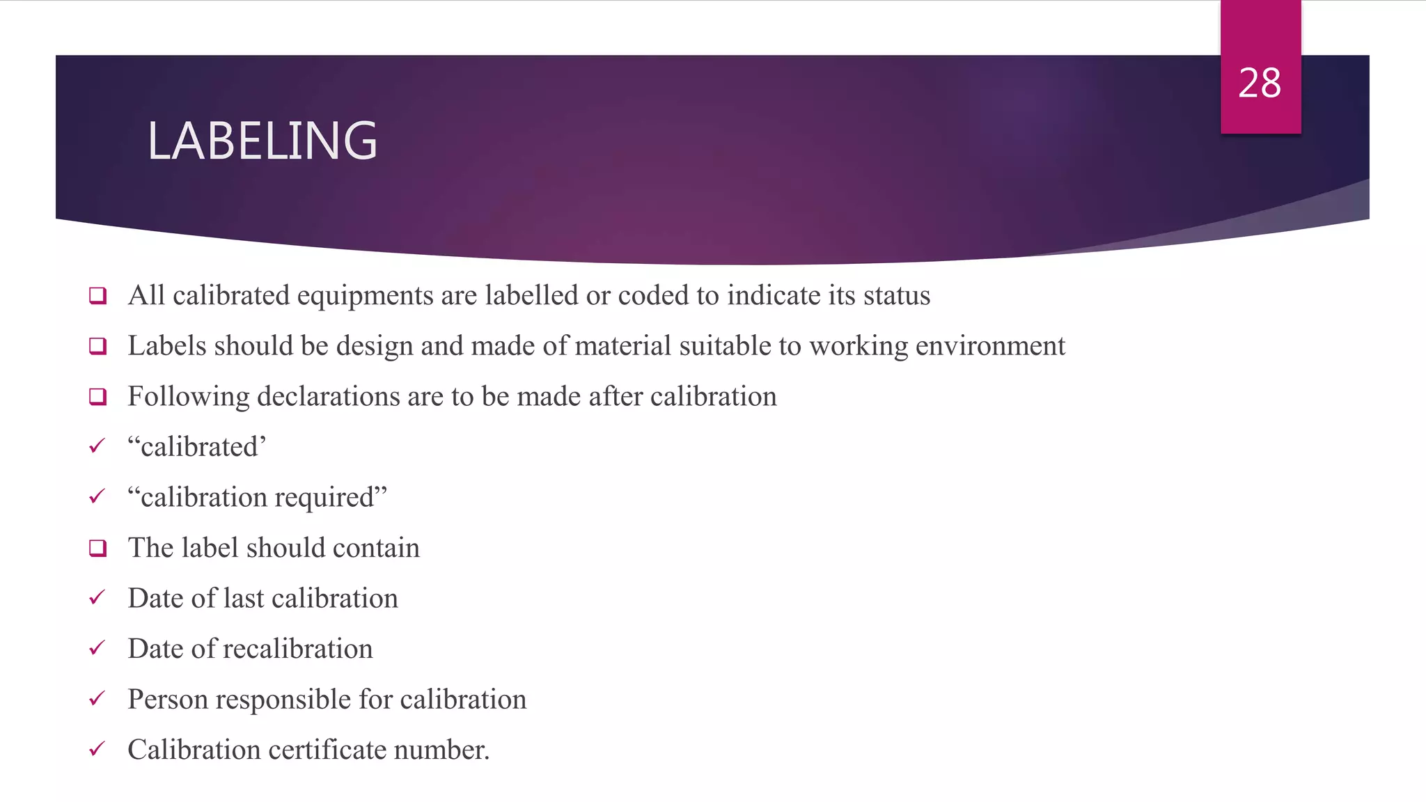 Validation and calibration master plan | PPTX