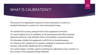 Validation and calibration master plan | PPTX